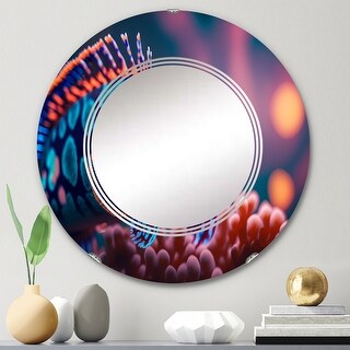 Designart 'Beautiful Mandarin Fish In Shades Of Purple' Printed Animal ...