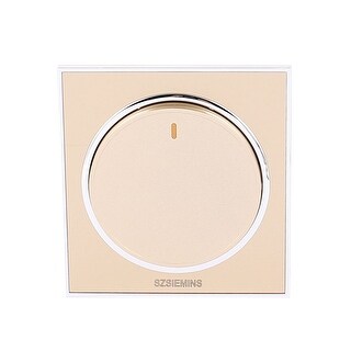 AC 250V 10A 1 Gang 2 Way On/Off Button Noctilucent Indicator Lamp Wall ...