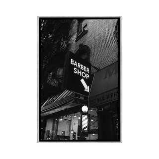 iCanvas "Manhattan Barber Shop" by Bethany Young Framed - Bed Bath ...