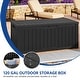 120 Gallons Large Resin Water Resistant Lockable Deck Box - Bed Bath ...