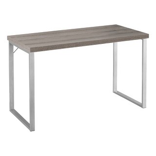 24" Taupe Rectangular Computer Desk - Bed Bath & Beyond - 37108766