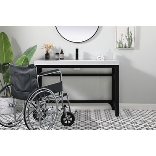 Luna 36 - 60 Inch ADA Compliant Single Bathroom Vanity - Bed Bath ...