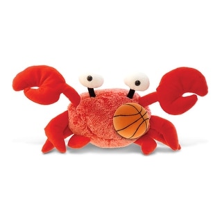 DolliBu Soft Huggable Red Crab Stuffed Animal with Basketball Plush ...
