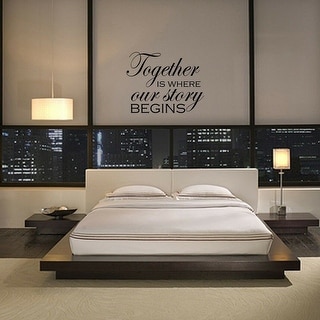 Together Is Where Our Story Begins Wall Quote Decal Sticker 15" x 23 ...