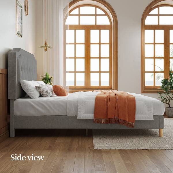 queen bed side view