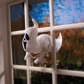 Ghost Breaking Through Window, Funny & Spooky Halloween Decor, 2 Piece ...