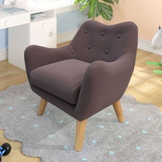 Kids Armchair BB Chair Soft Upholstered Cushion Wooden Legs Cute - Bed ...