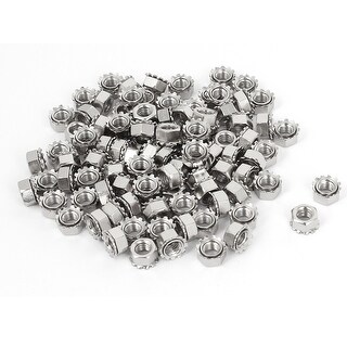 5mm Thread Dia Nickel Plated External Tooth K Lock Kep Nut Silver Tone ...