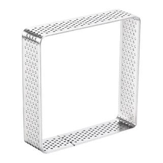 Stainless Steel Square Cake Rings, 3.15 inch Perforated Cake Mousse ...
