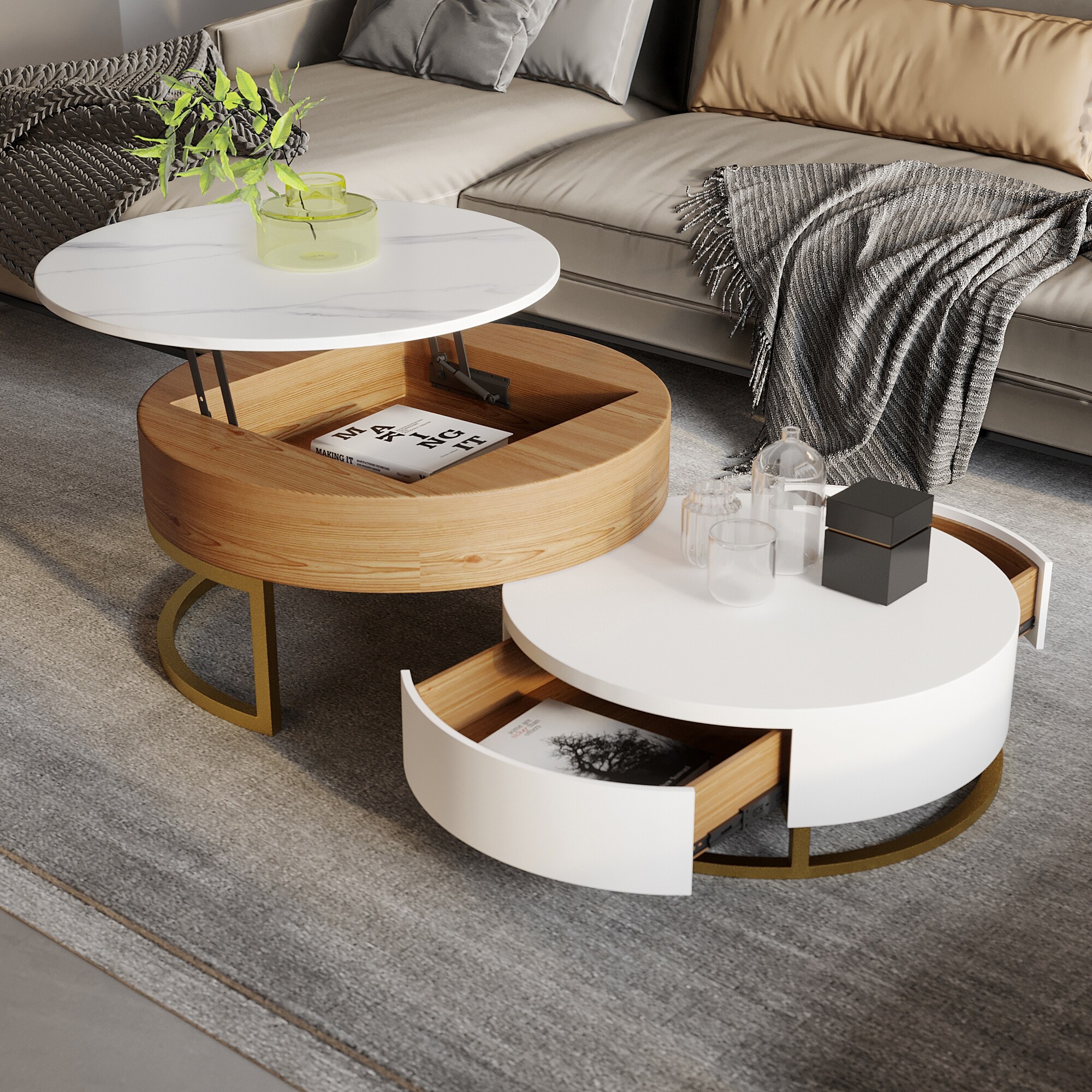 Round lift table store