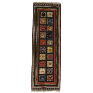 Canvello Hand Made Casual Four Season Silkroad Sirjan Rug - 2'8'' X 8'7 ...