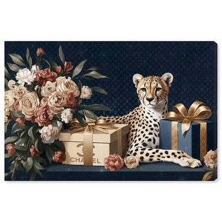 Cheetah Glam Gift Boxes Canvas by Art Remedy, Gallery Wrapped - Bed ...