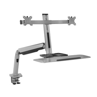 Mount-It! Standing Desk Workstation With Dual Monitor Mount - Bed Bath ...