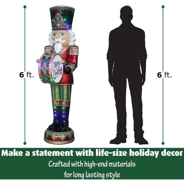 black and white nutcracker drums