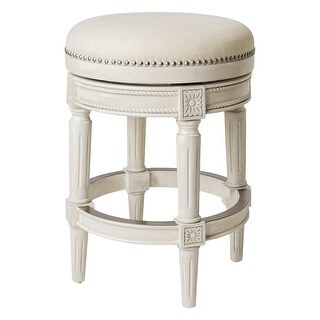Maven Lane Pullman Backless Counter Stool in White Oak Finish w ...