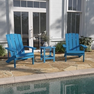 Indoor/Outdoor Adirondack Style Side Table and 2 Chair Set - Bed Bath ...