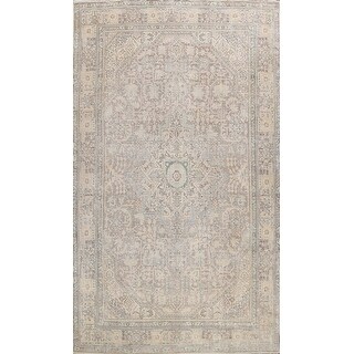 Muted Geometric Tabriz Persian Area Rug Wool Hand-knotted Carpet - 7'9 ...
