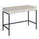 Halsey Natural and Black Writing Desk with 2 Drawers - Bed Bath ...
