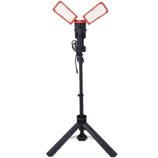 10000 Lumen 100 Watt Dual-Head LED Work Light - Black+Red - Bed Bath ...