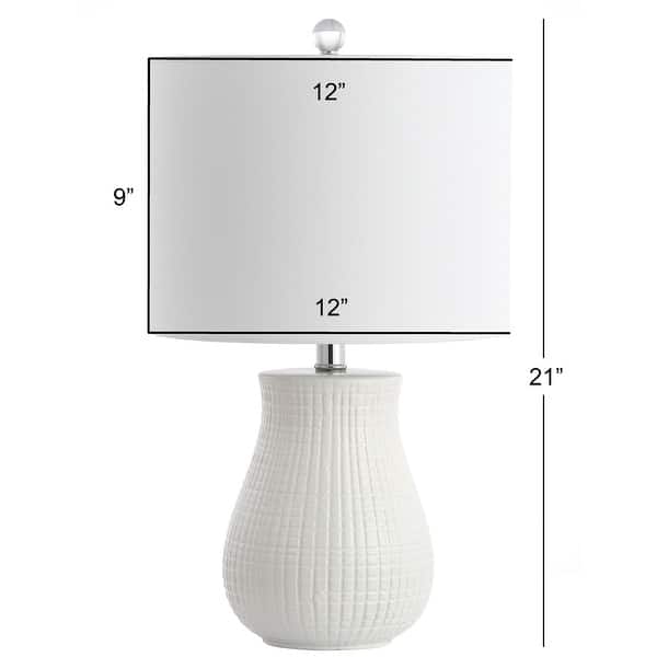 SAFAVIEH Lighting 21" Dayton LED Table Lamp (Set of 2) - 12"x12"x21 ...
