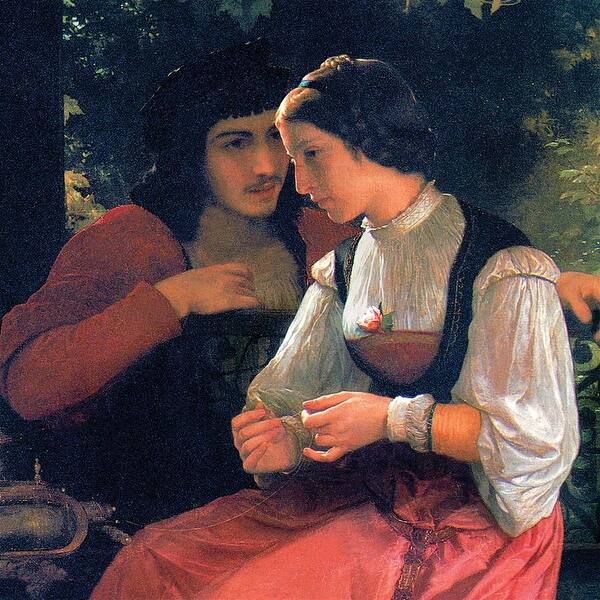 Design Toscano The Proposal, 1872: Canvas Replica Painting: Medium ...