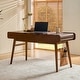 Viv 60" Mid-century modern Desk with Adjustable Sit-to-stand Desktop by ...