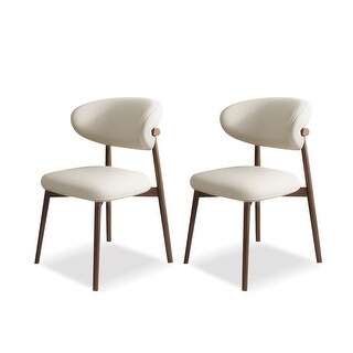 29.92" White&Light nut-brown King Louis side Chair(Set of 2) - Bed Bath ...