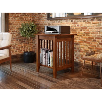 AFI Mission Printer Stand in Walnut - Overstock - 12545261