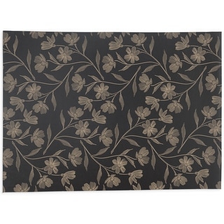 FALLING FLORAL JET Kitchen Mat By Kavka Designs - Bed Bath & Beyond ...
