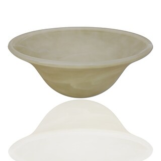Marbleized Alabaster Glass Shade Replacement for Floor Lamp (Amber ...