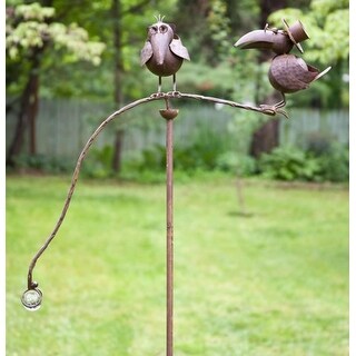 "Dandy & Specks" Two Ravens with Glasses Balance Garden Stake - Bed ...