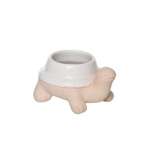 Transpac Terracotta 6.25 in. Multicolor Spring Turtle Shaped Self ...