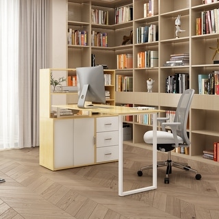 Computer Desk - Versatile Workspace with Storage Table Student Desk ...