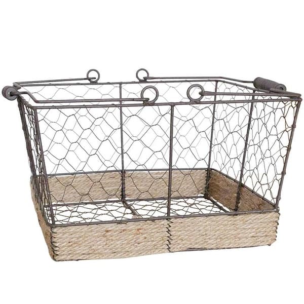 rustic wire basket