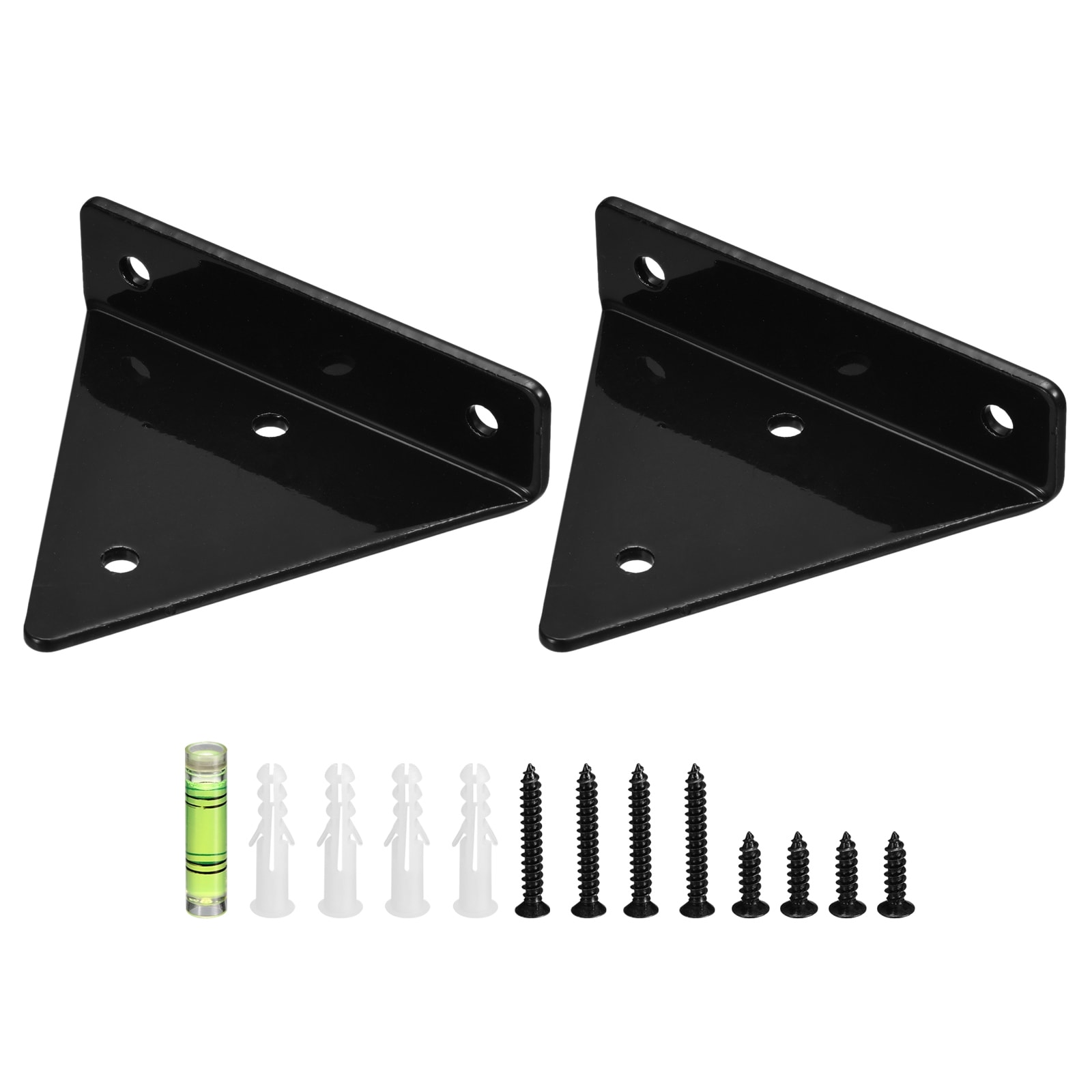 Floating Shelf Bracket 4Inch Metal Triangle Shelf Brackets for Shelves ...