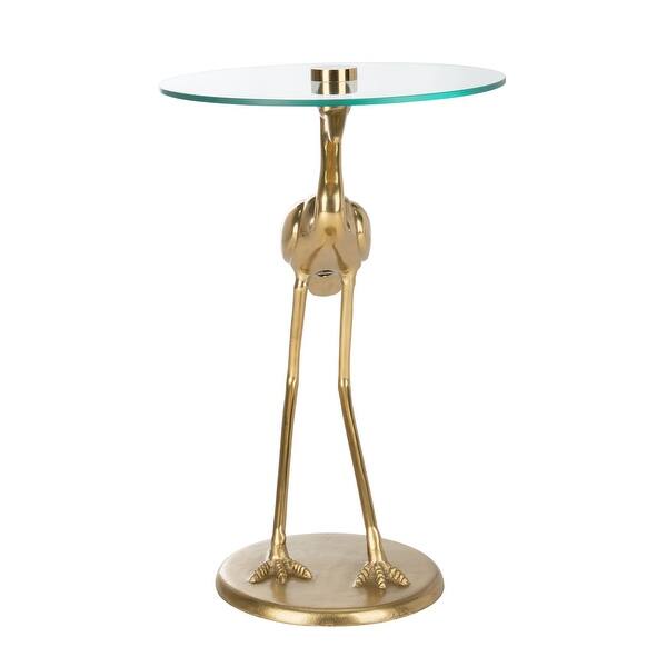 SAFAVIEH Tori Crane Base Accent Table - On Sale - Bed Bath & Beyond ...