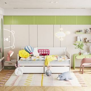 Twin size Sofa Bed Daybed with two drawers - Bed Bath & Beyond - 36413560