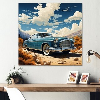 Designart "A Surrealism Vintage Car" Car Vintage Wall Art - Bed Bath ...