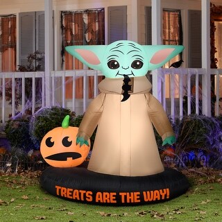 Airblown Inflatable Grogu™ with Jack-O'-Lantern - Bed Bath & Beyond ...