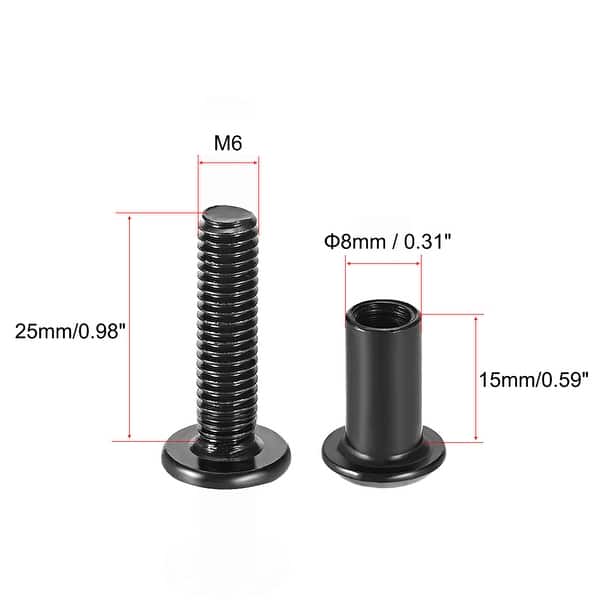 Screw Post, Binding Bolts Leather Fastener Carbon Steel 10 Sets - Bed ...