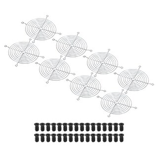 115mm Fan Finger Grill, 8 Pack Metal Grill Protector Guard with Screw ...