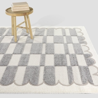Sylvester Modern Checkered Area Rug - Bed Bath & Beyond - 42716018