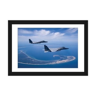 iCanvas "Two F-15 Eagles Fly High Over Cape Cod, Massachusetts" by HIGH ...