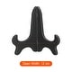 6 Inch Display Stand Holders Display Pictures PP Plastic Black Pack of ...