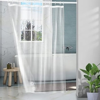 Premium 70" x 72" Clear Transparent Vinyl Shower Curtain Liner ...