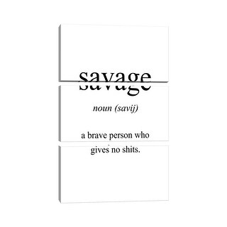 iCanvas "Savage Meaning" by Pixy Paper 3-Piece Canvas Wall Art Set ...