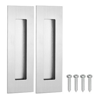2 Pcs Recessed Finger Flush Pulls Sliding Pocket Closet Door Handles ...