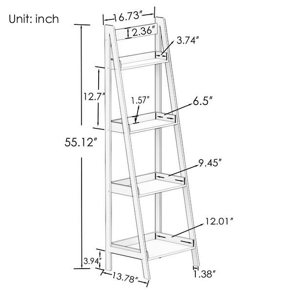 Solid Bamboo wood 4 tires bookshelf - Bed Bath & Beyond - 37522212