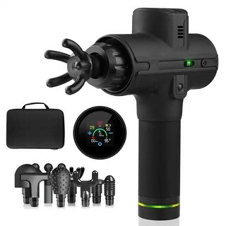 Massage Gun With 8 Attachments - Adjustable Speed, Deep Tissue Massage ...
