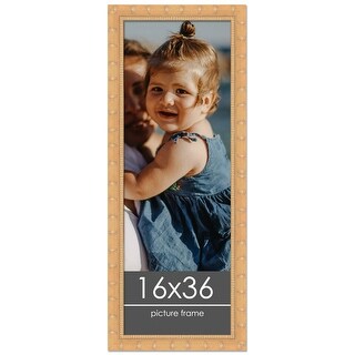16x36 Bamboo Wood Tone Complete Wood Panoramic Frame with UV Acrylic ...